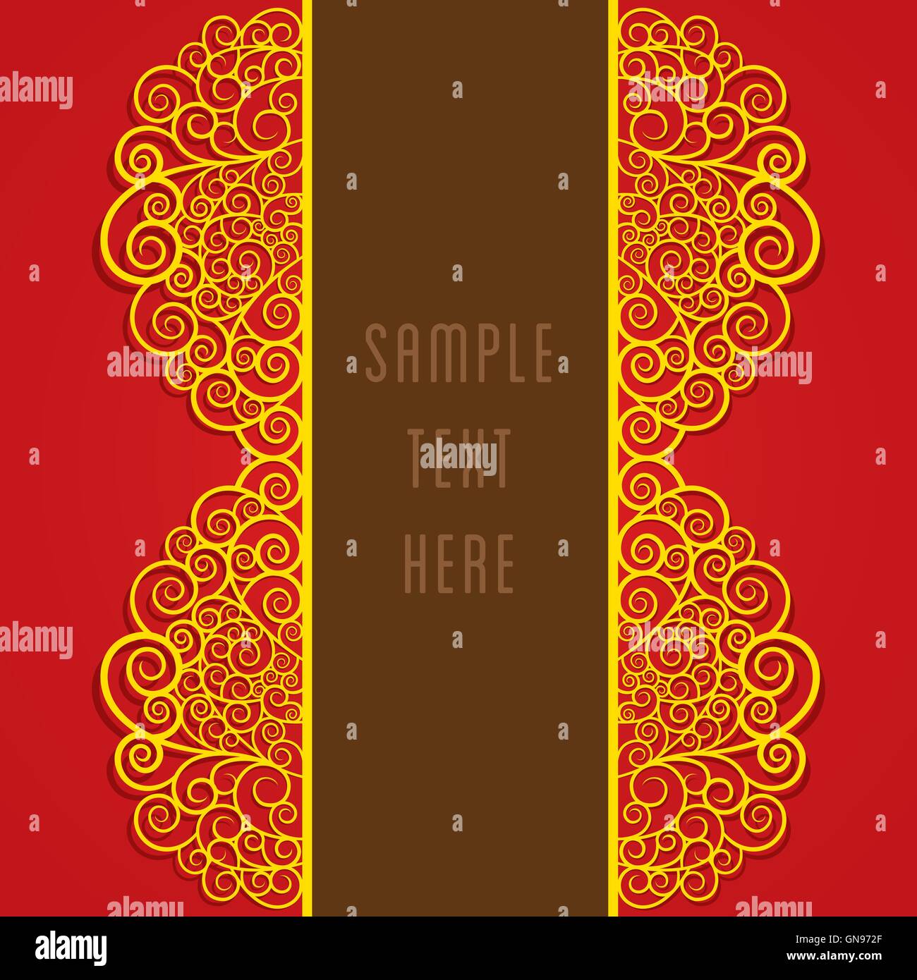 creative luxury greeting or banner design vector Stock Vector Image ...