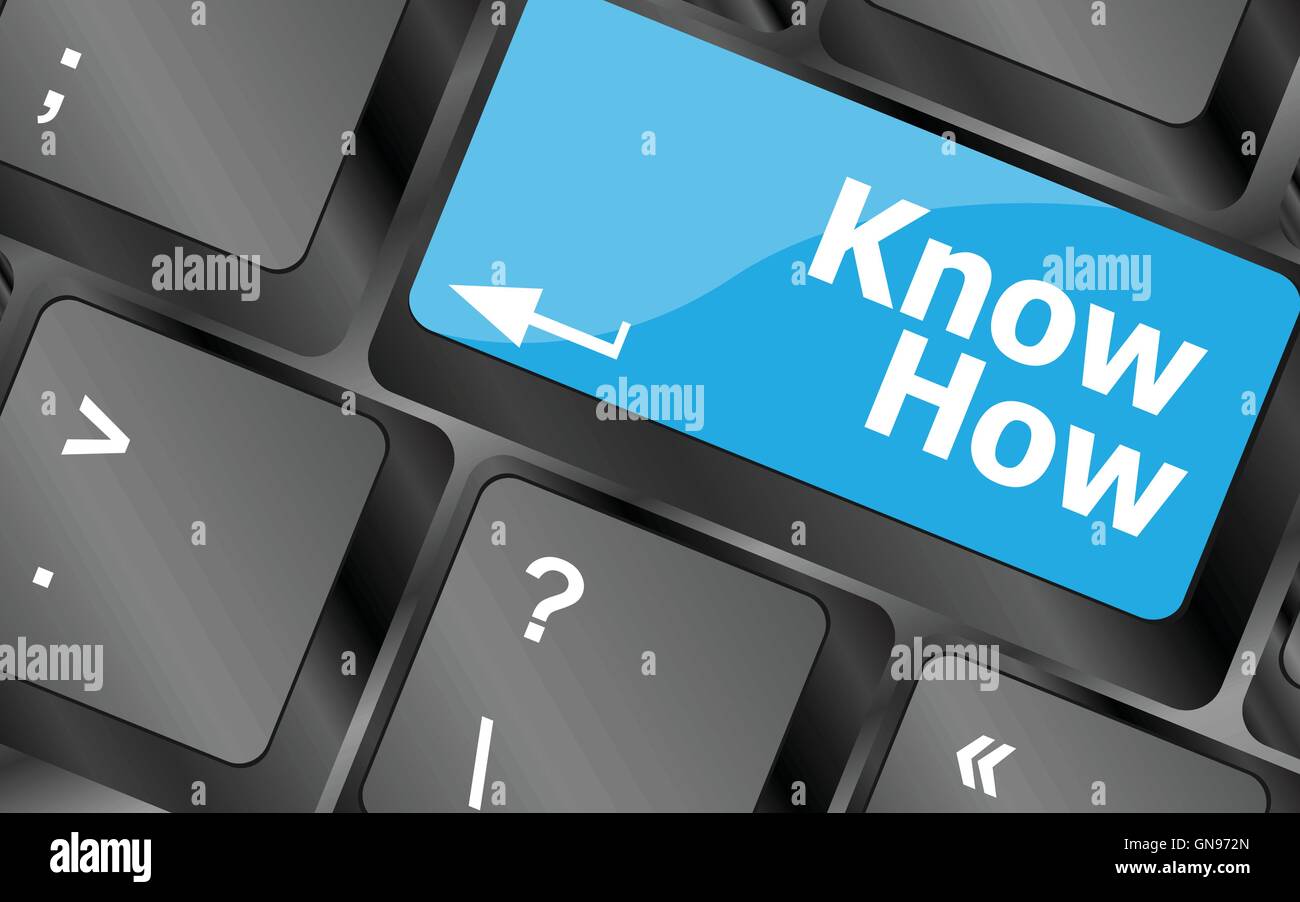 know knowledge or education concept button on computer keyboard ...