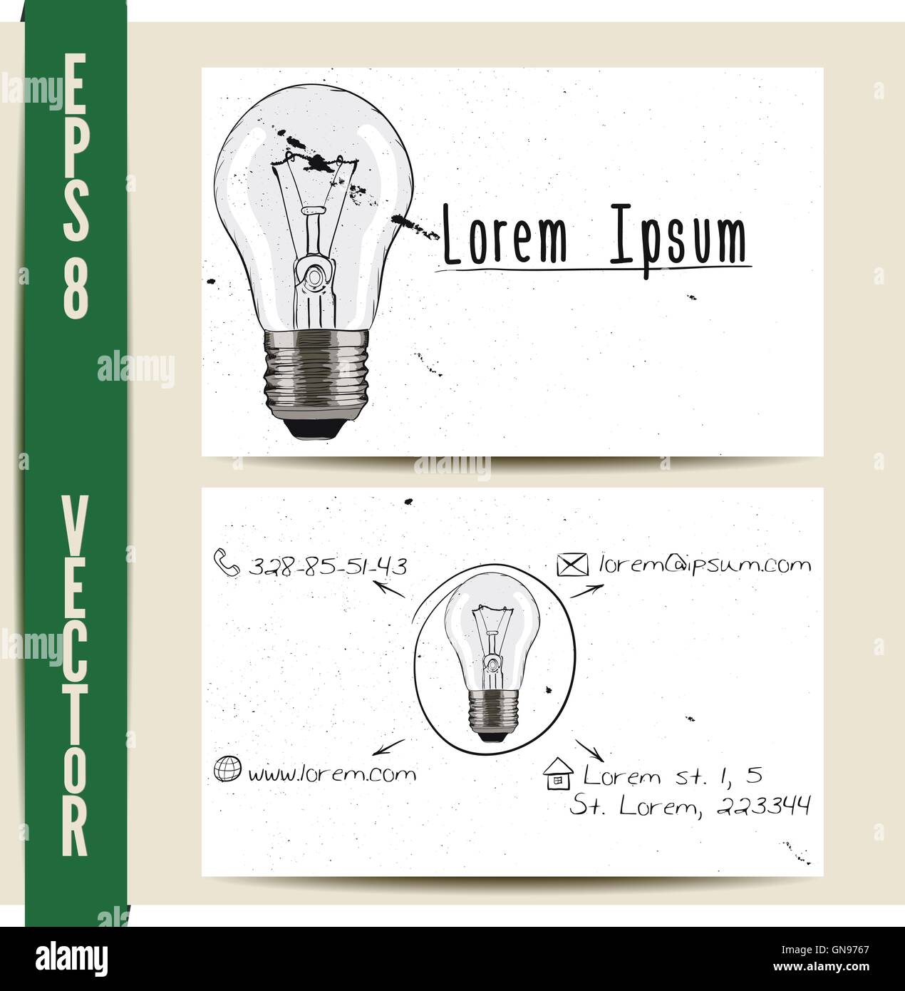 Simple business card hi-res stock photography and images - Alamy