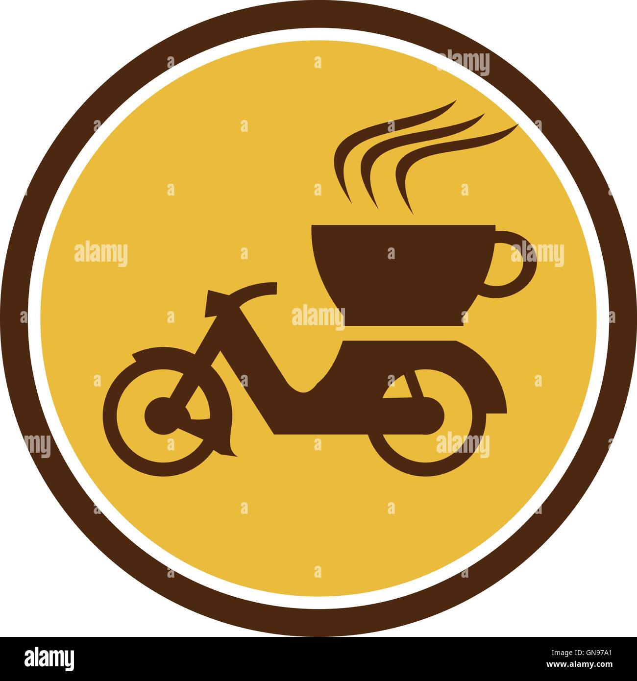 Delivery rider motorcycle Stock Vector Images - Alamy