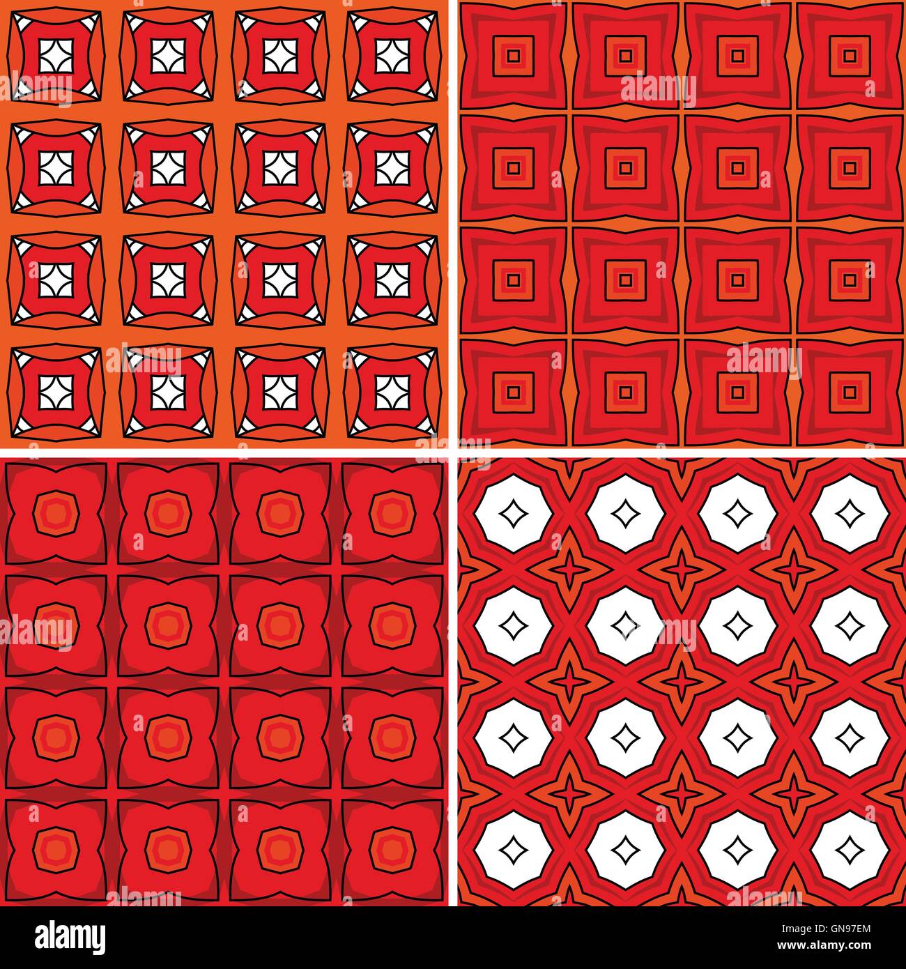 White seamless square patterns hi-res stock photography and images - Alamy