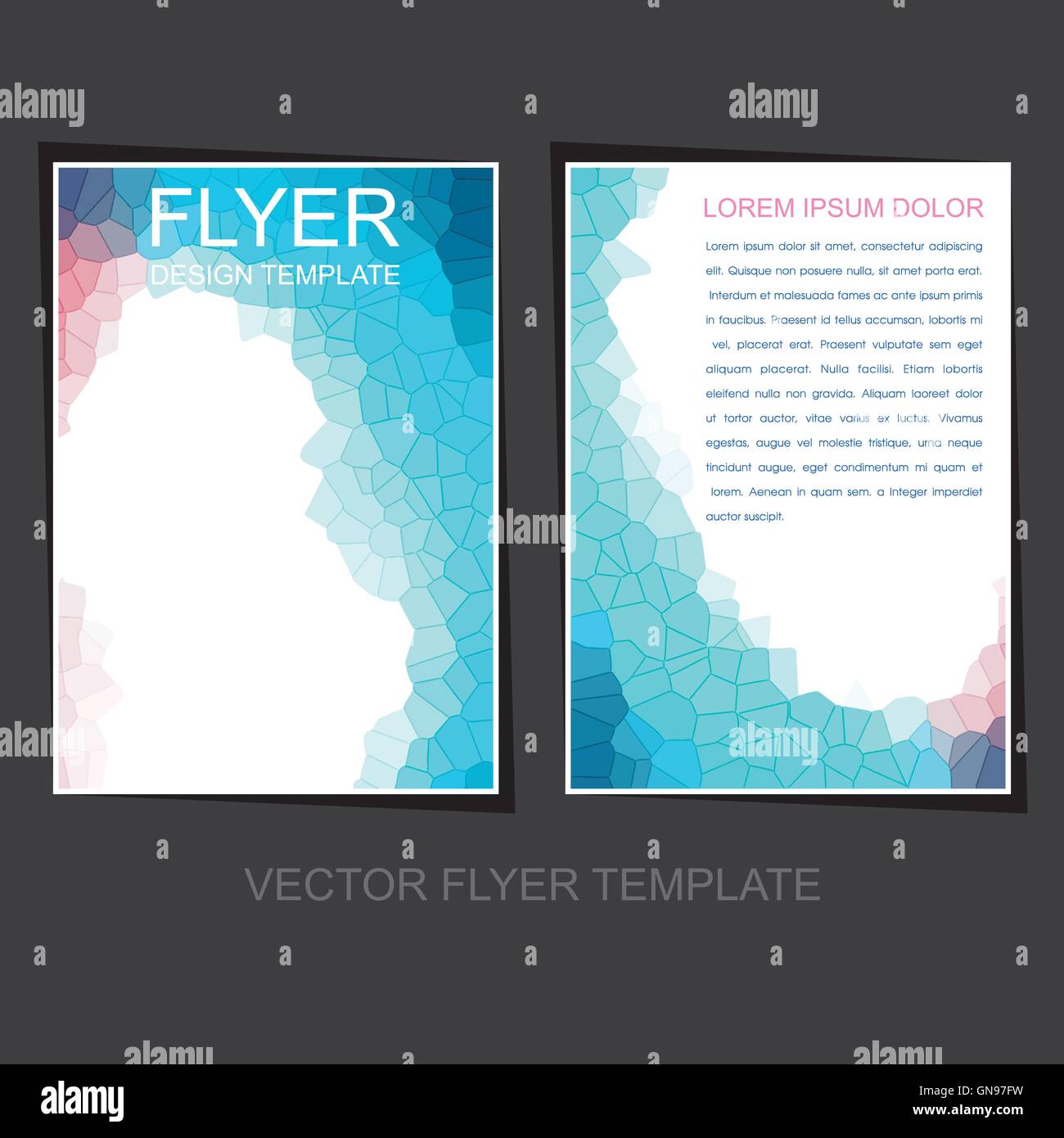 creative crystal flyer design Stock Vector Image & Art - Alamy