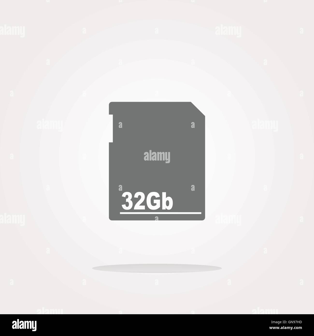 vector flash memory card web button (icon) isolated on white. Web Icon ...