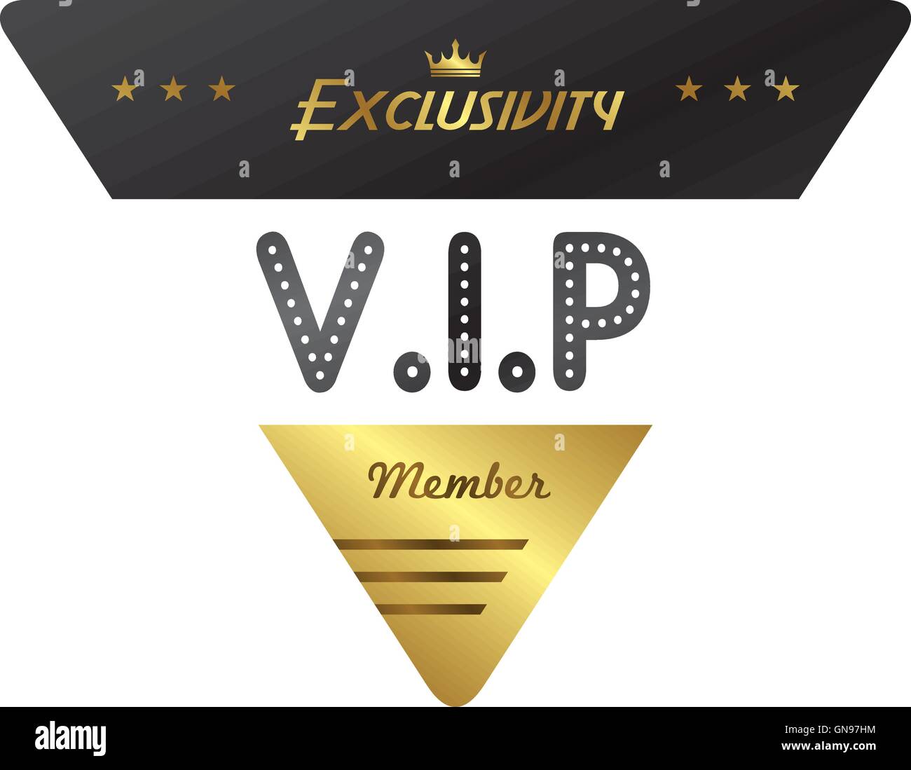 Golden ticket badge Stock Vector Images - Alamy