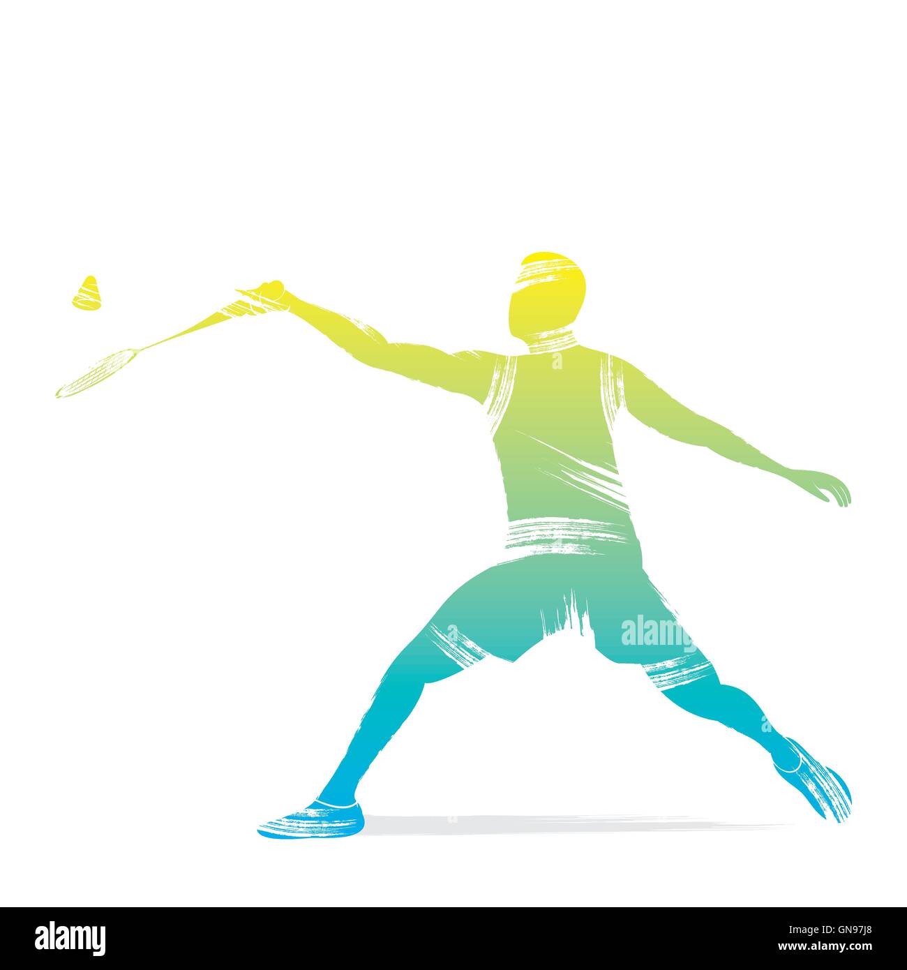 Badminton Player Stock Vector Images - Alamy