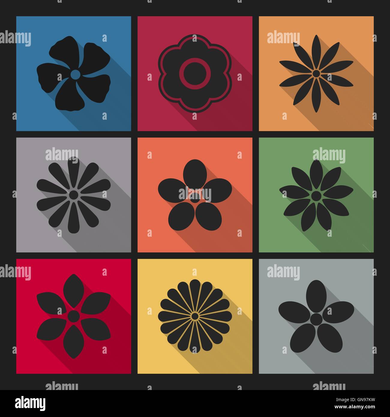 Long leaf illustration vector Stock Vector Images - Alamy