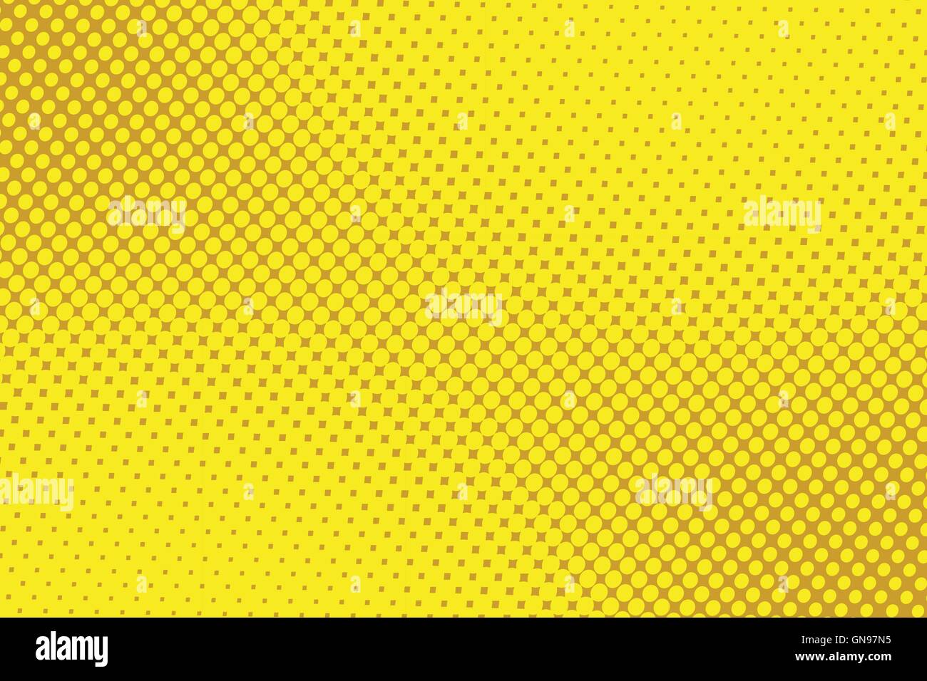 retro comic yellow background raster gradient halftone Stock Vector ...