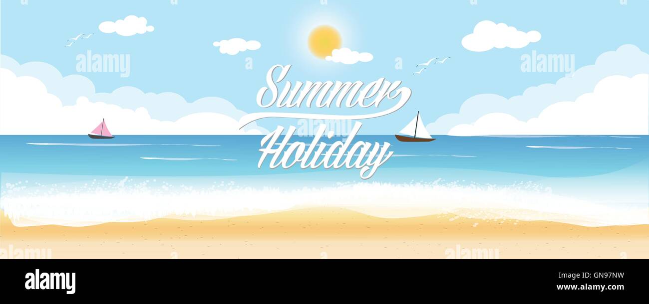 Summer holiday Stock Vector Images - Alamy
