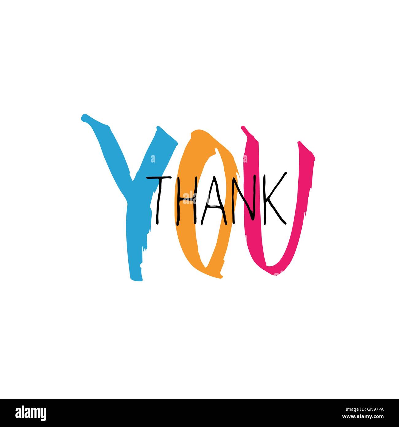 Thank you! On colorful aged triangles pattern Stock Vector Image & Art ...