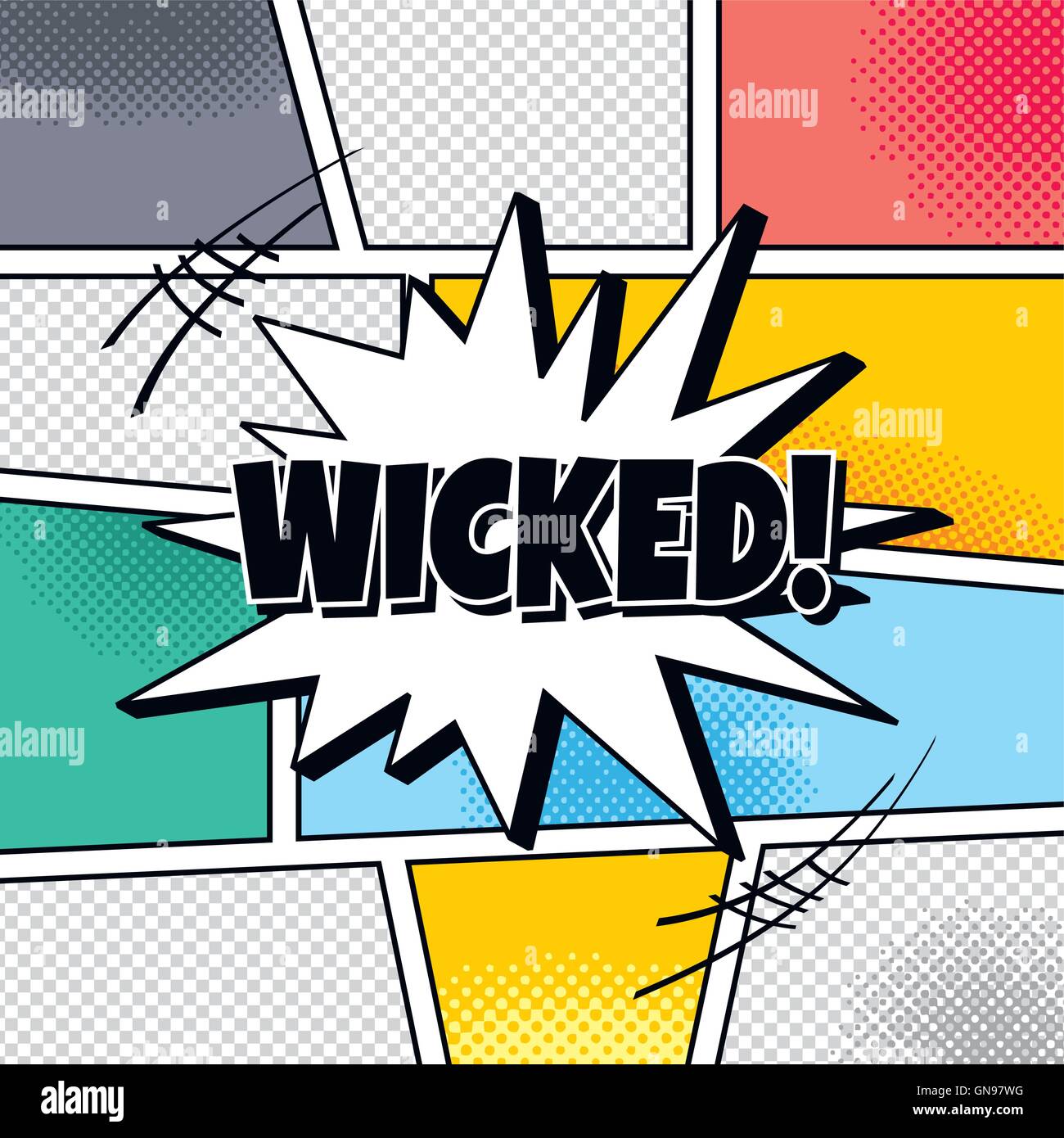 cartoon theme comic template Stock Vector Image & Art - Alamy