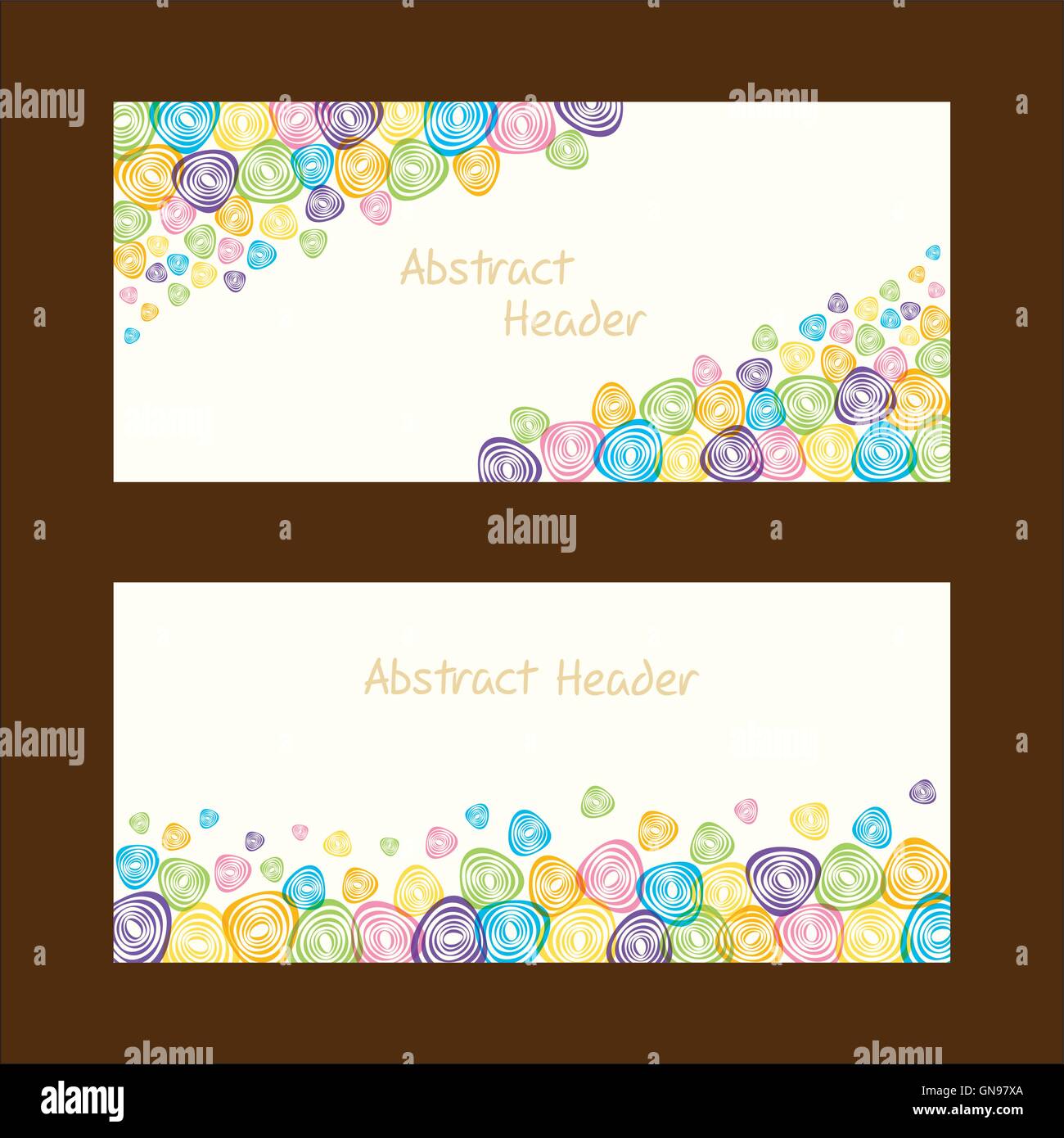 abstract shape web header design Stock Vector Image & Art - Alamy