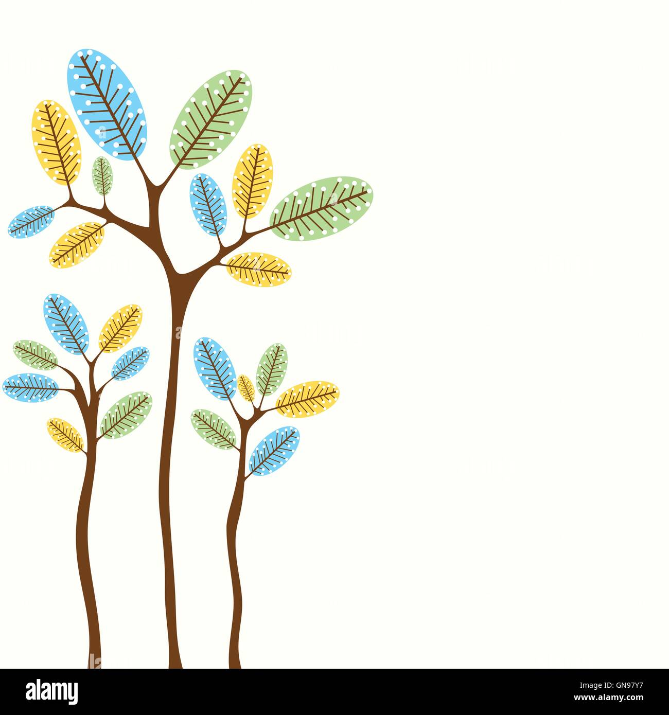 abstract tree banner design vector Stock Vector Image & Art - Alamy