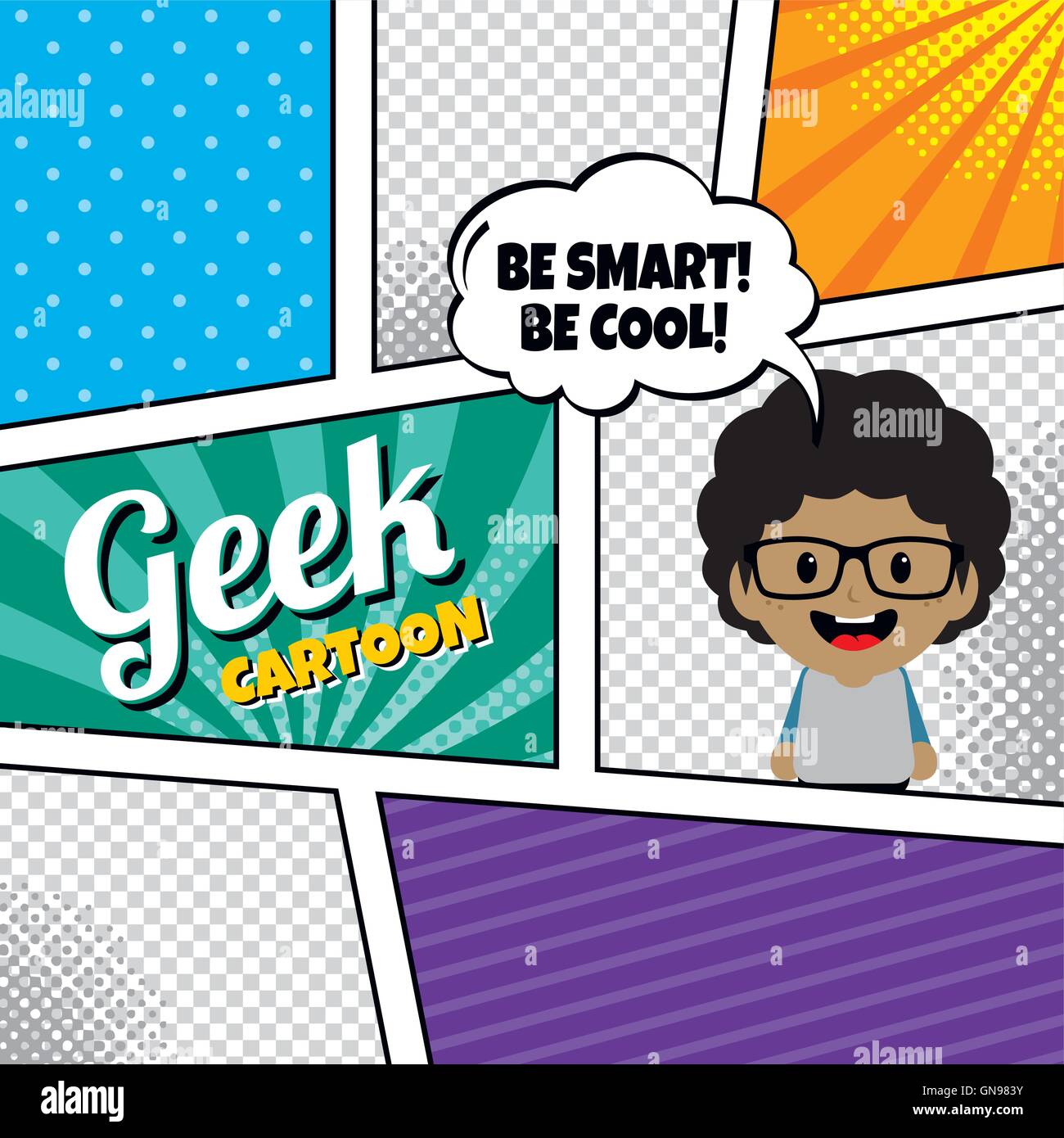cartoon theme comic template Stock Vector Image & Art - Alamy
