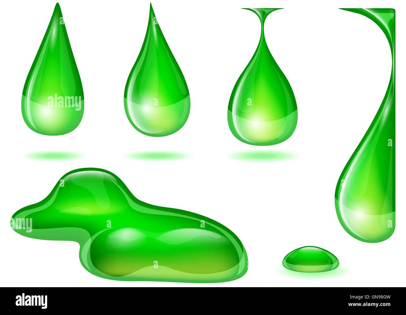Oil water drops in Stock Vector Images - Alamy