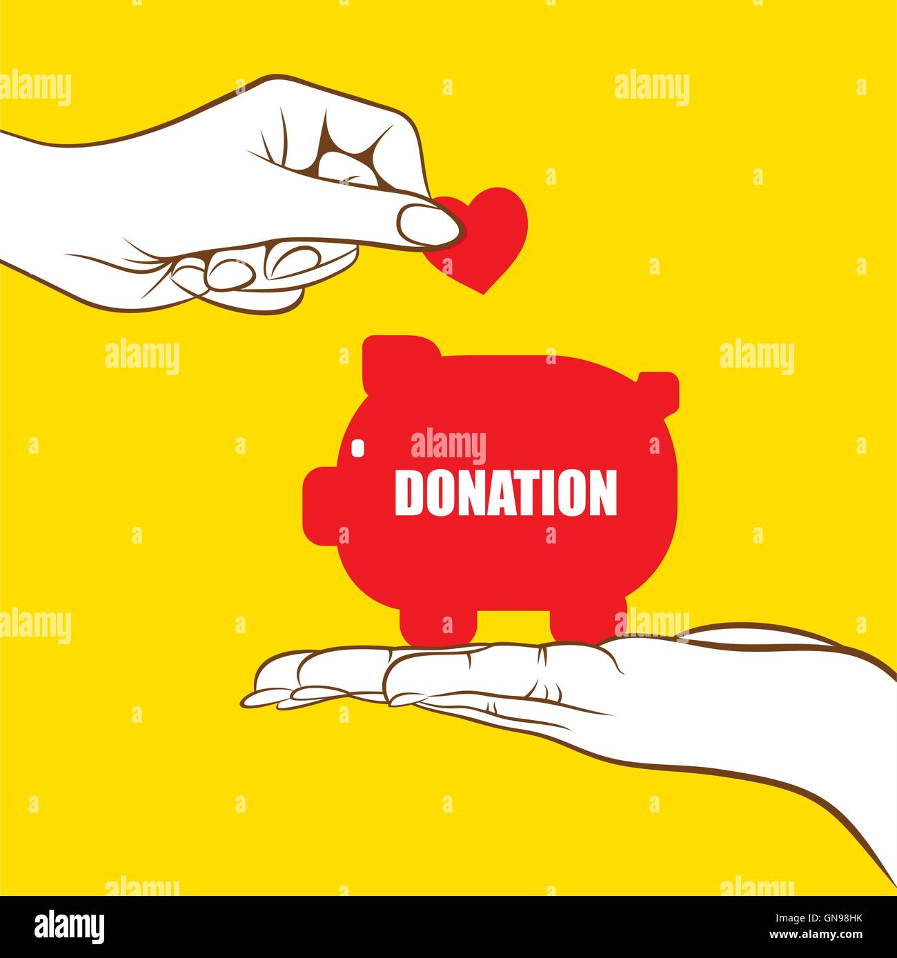 donation concept design , help, support, money Stock Vector Image & Art ...