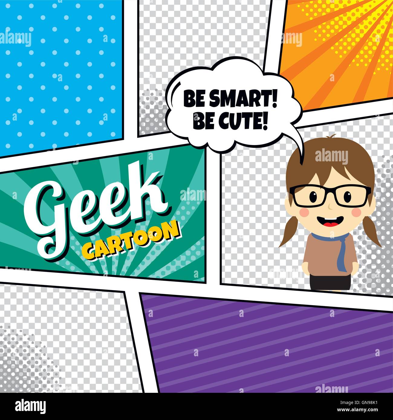 cartoon theme comic template Stock Vector Image & Art - Alamy