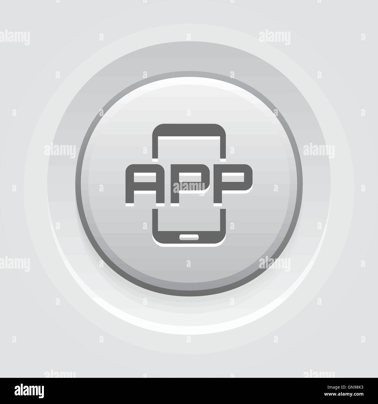 Mobile button icon Stock Vector Images - Alamy