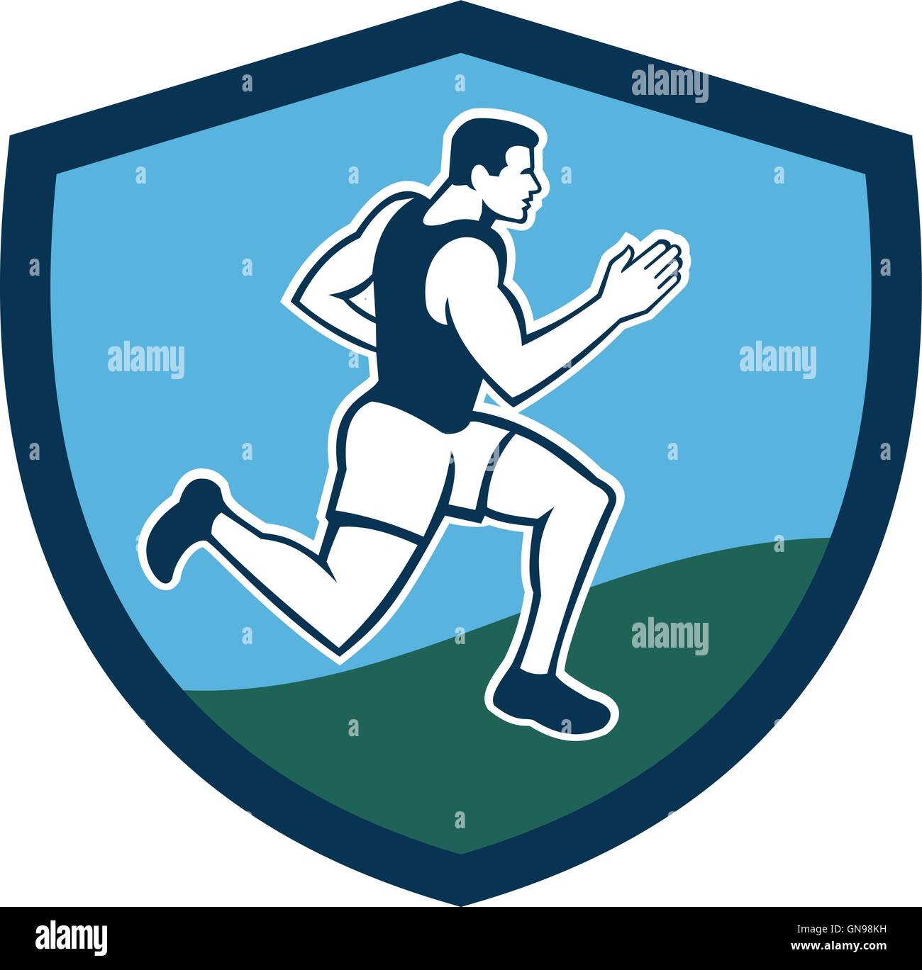 Runner side view Stock Vector Images - Alamy