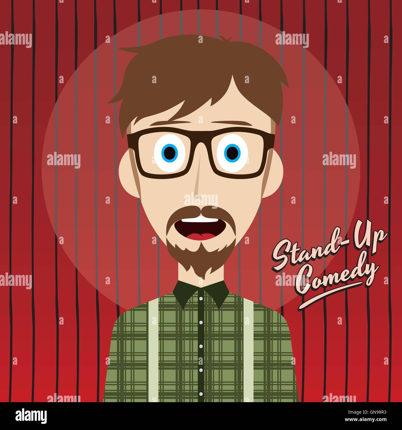 Stand up comedy audience Stock Vector Images - Alamy