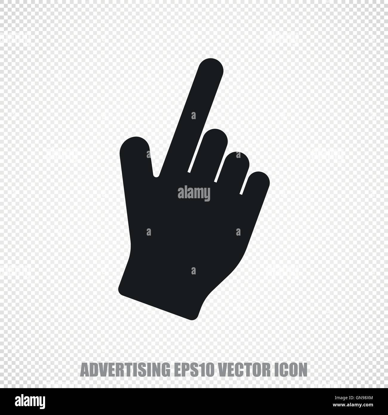 Cursor hand flat design hi-res stock photography and images - Alamy