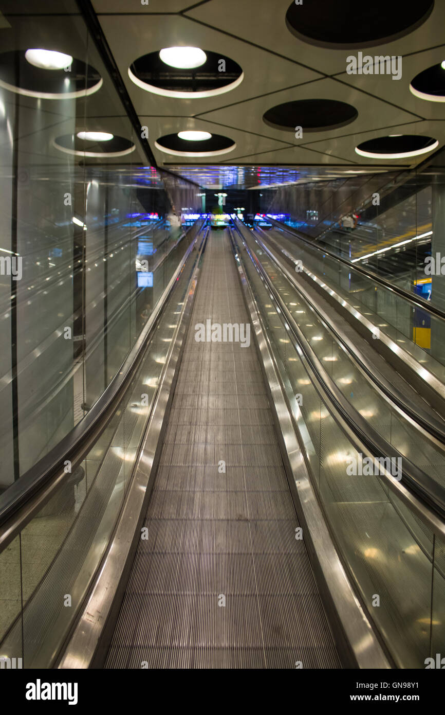 Top view of escalators Stock Photo - Alamy