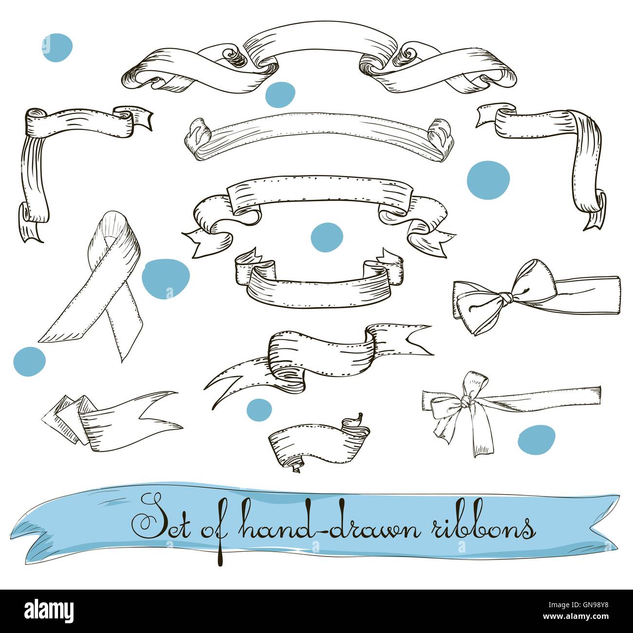 Set of vintage ribbons Stock Vector Image & Art - Alamy