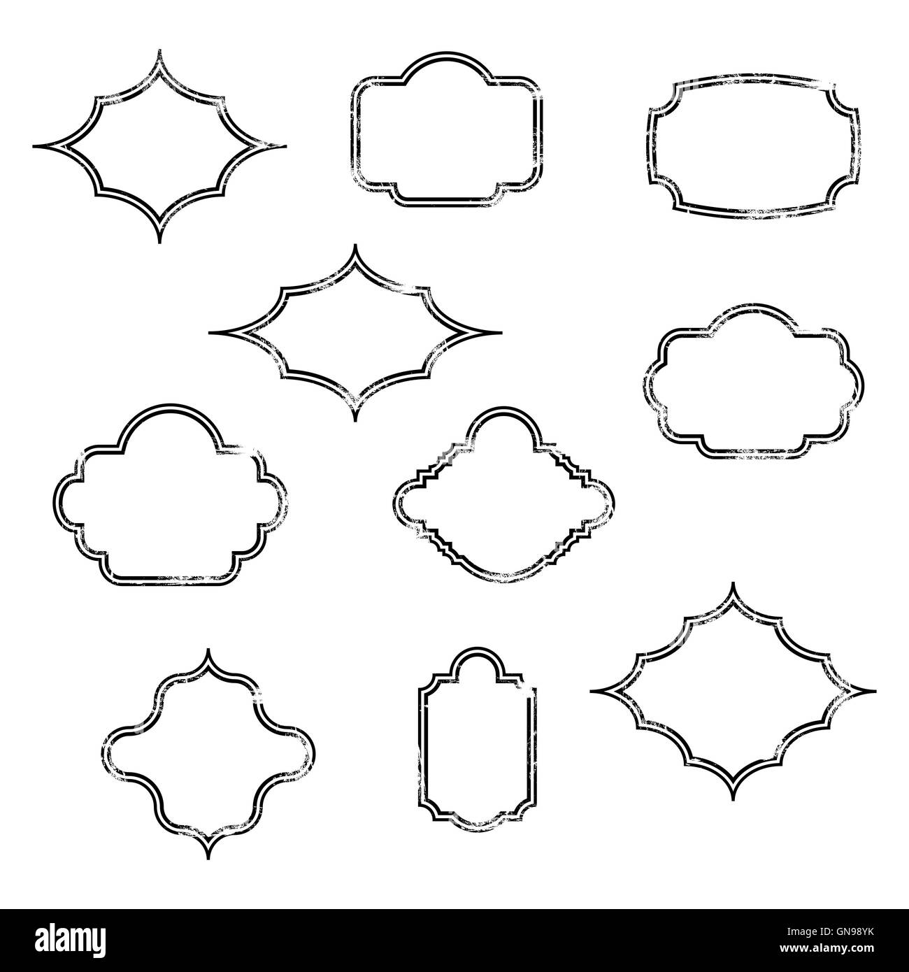 Vintage grunge frame, vector illustration Stock Vector Image & Art - Alamy