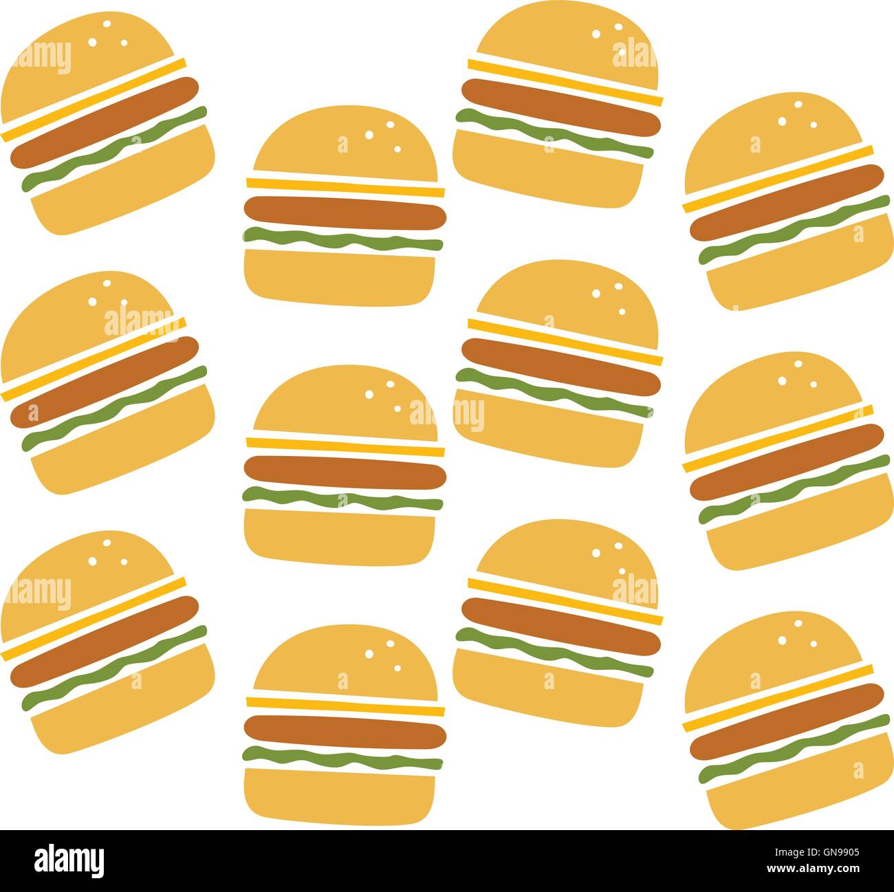 Burger pattern Stock Vector Images - Alamy