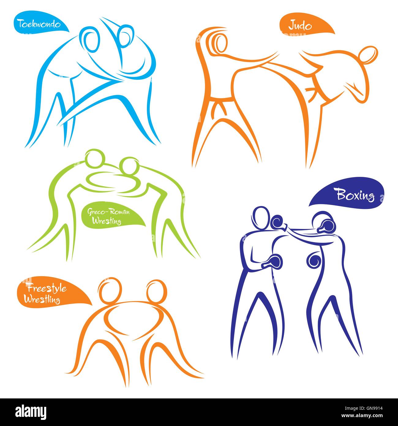 abstract different sports symbol design Stock Vector Image & Art - Alamy