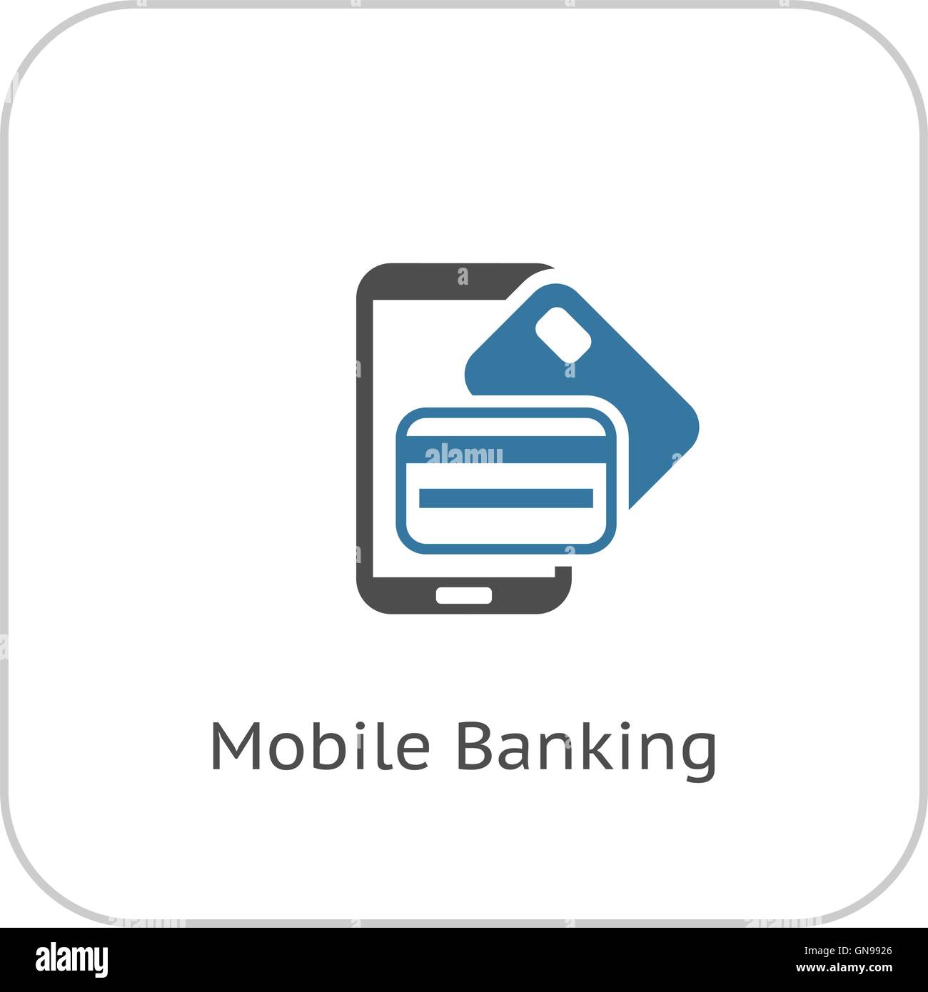 Online banking concept flat Stock Vector Images - Alamy