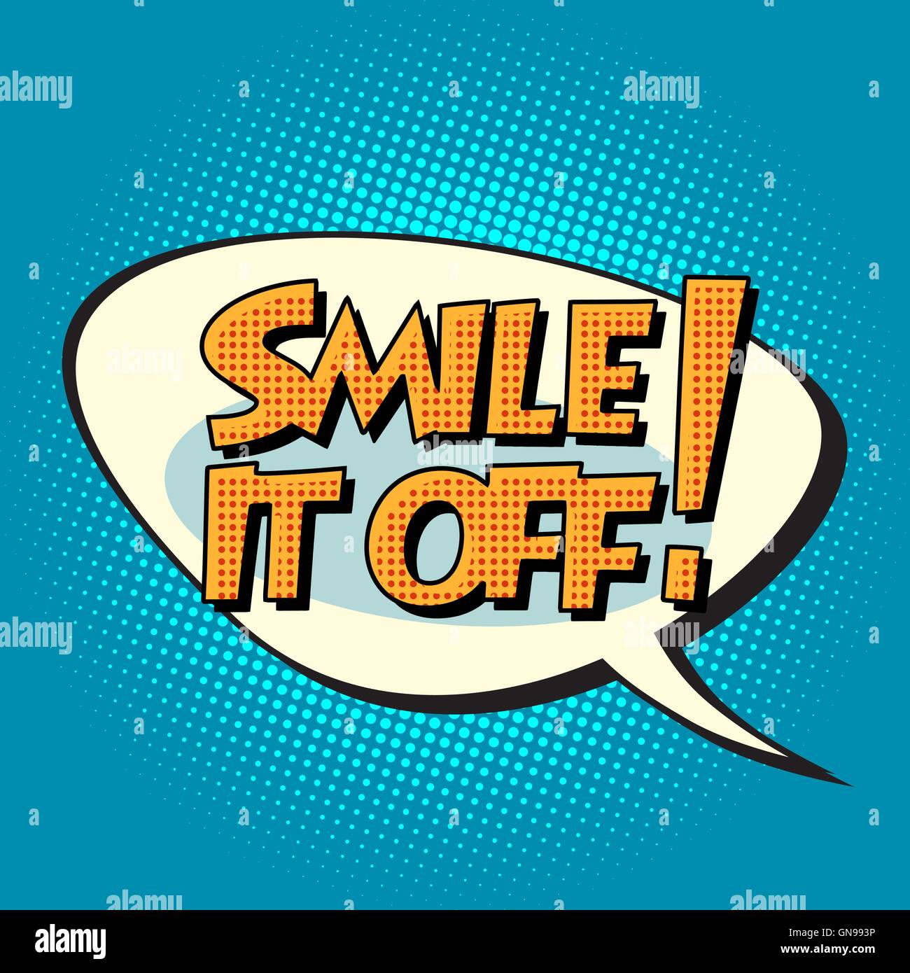 Smile comic book style word hi-res stock photography and images - Alamy