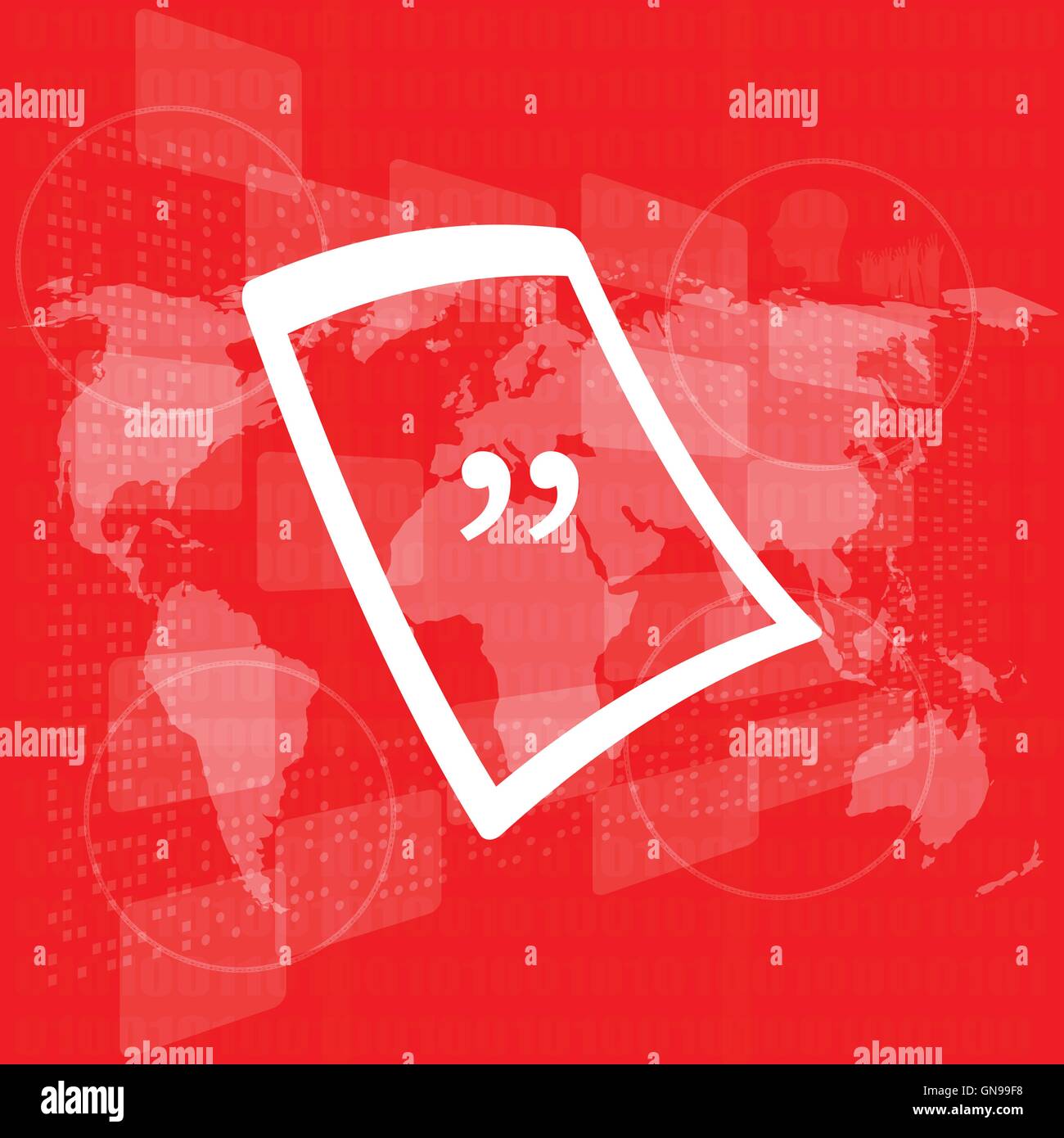 Quote blank template. Review bubble. Print design. Quote form. Review ...