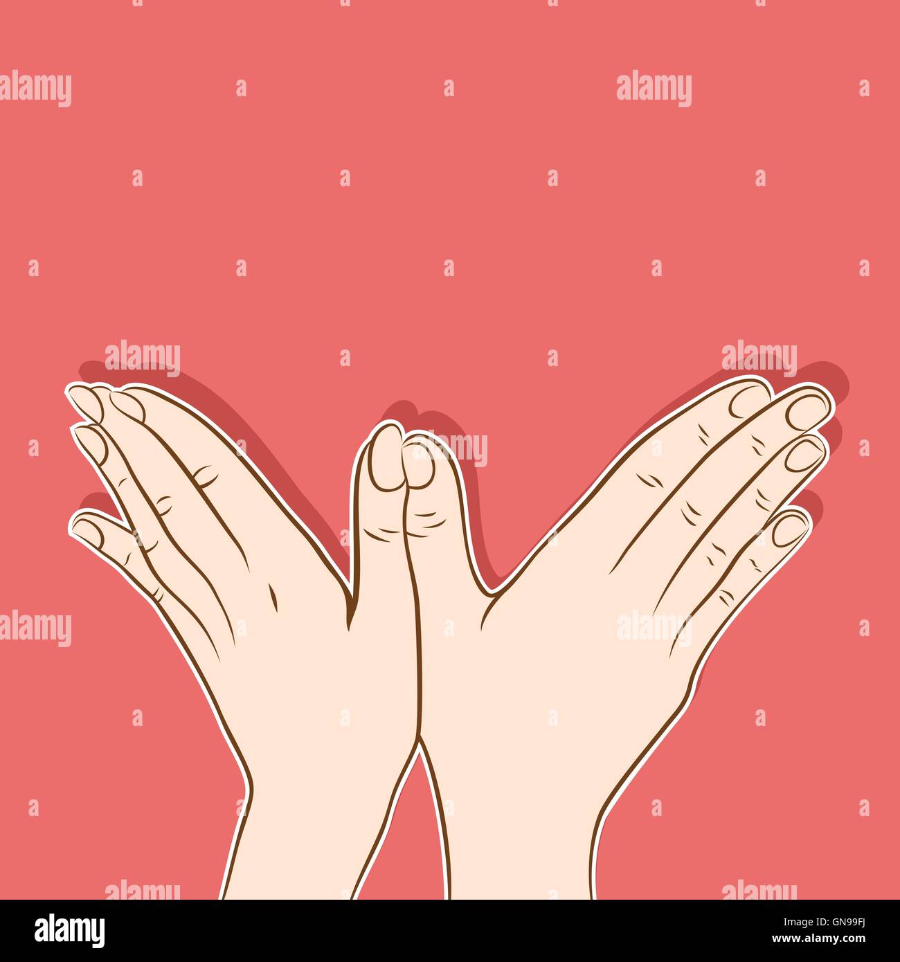 Human hand bird Stock Vector Images - Alamy