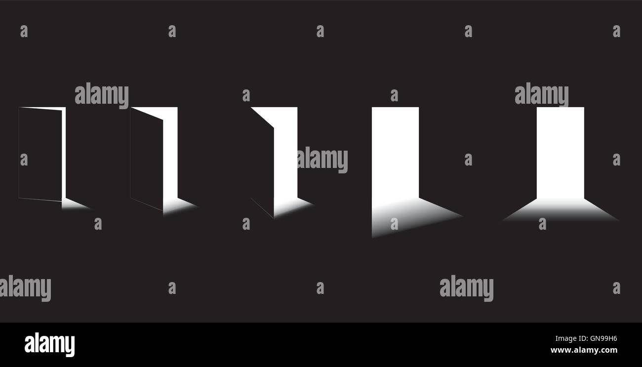 Five double doors Stock Vector Images - Alamy