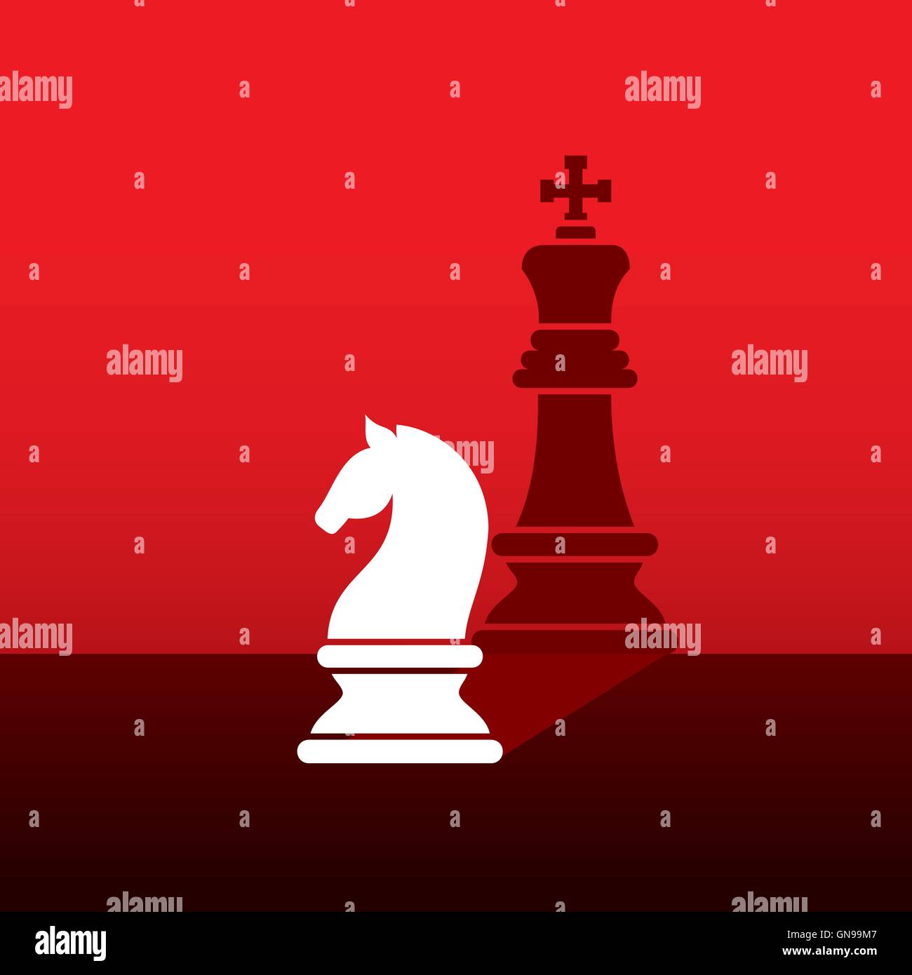 knight show as king in shadow design vector Stock Vector Image & Art ...