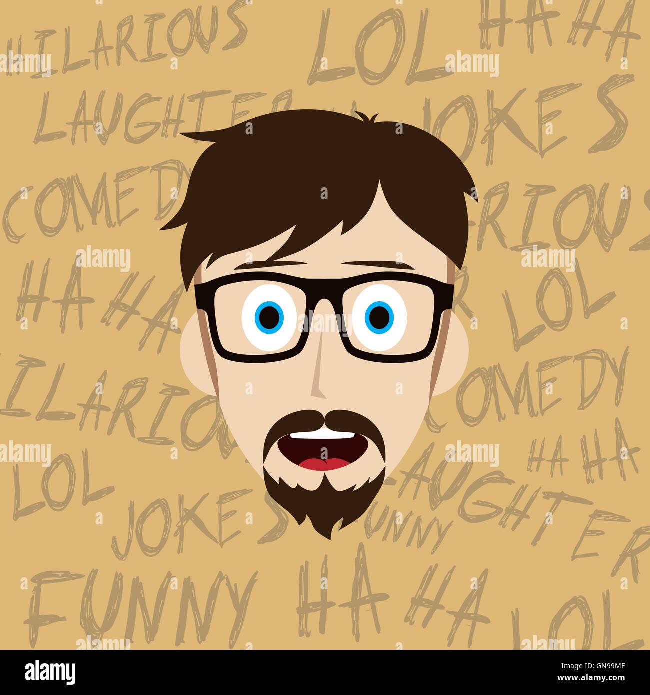 funny laughing guy Stock Vector Image & Art - Alamy