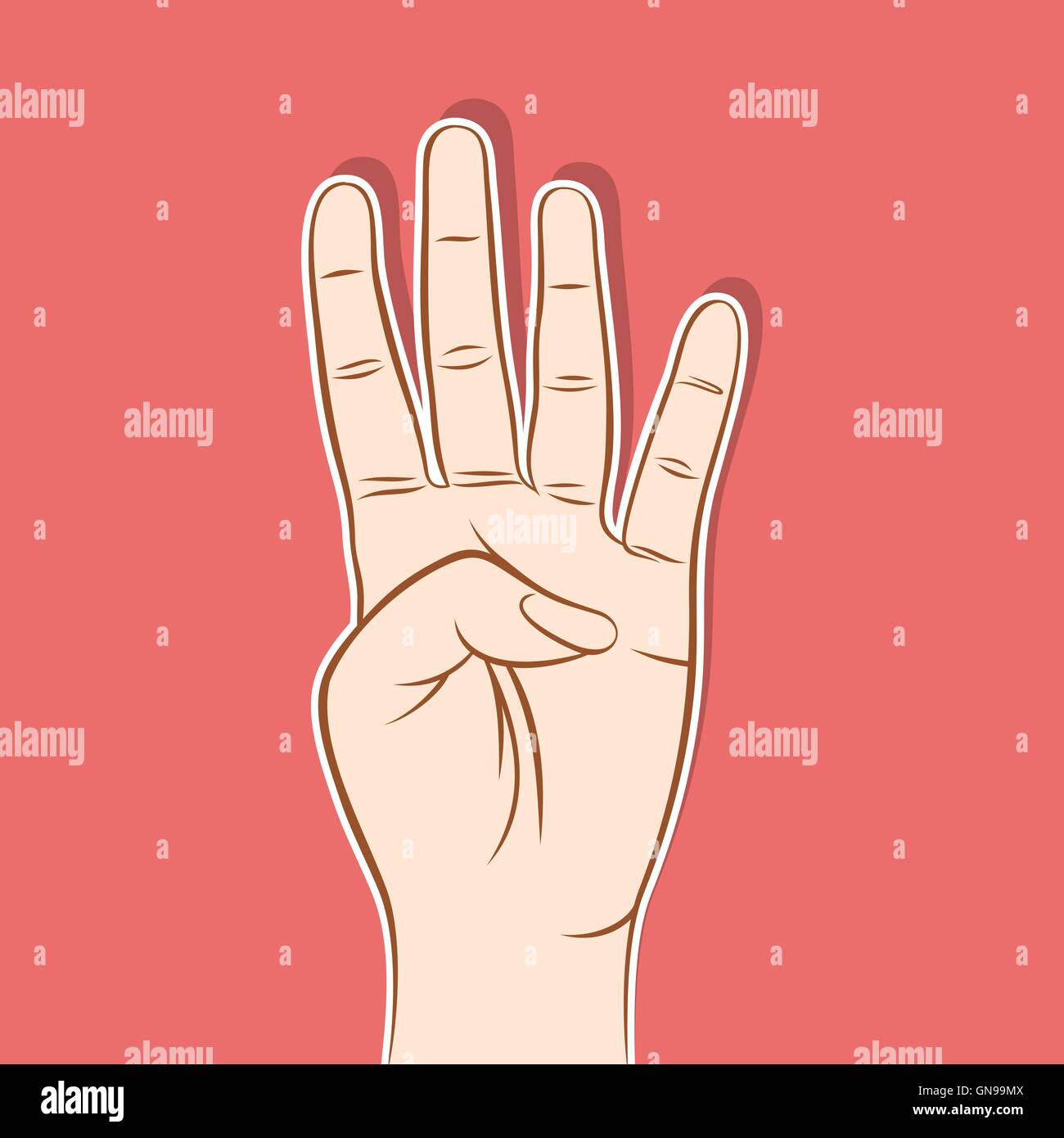 Illustration four men design Stock Vector Images - Alamy