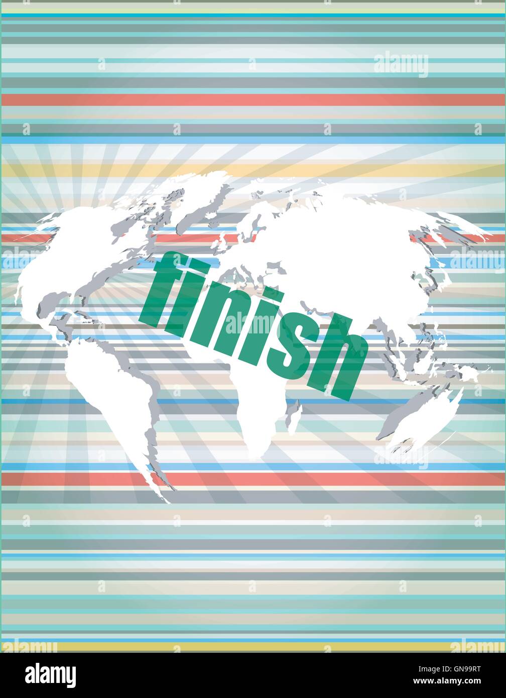 finish word on digital screen, mission control interface hi technology ...