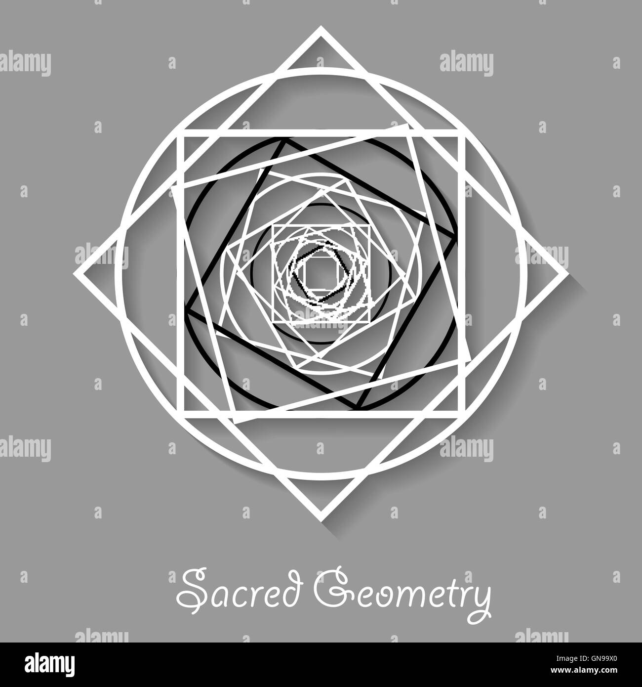 Sacred geometry tattoo hi-res stock photography and images - Alamy