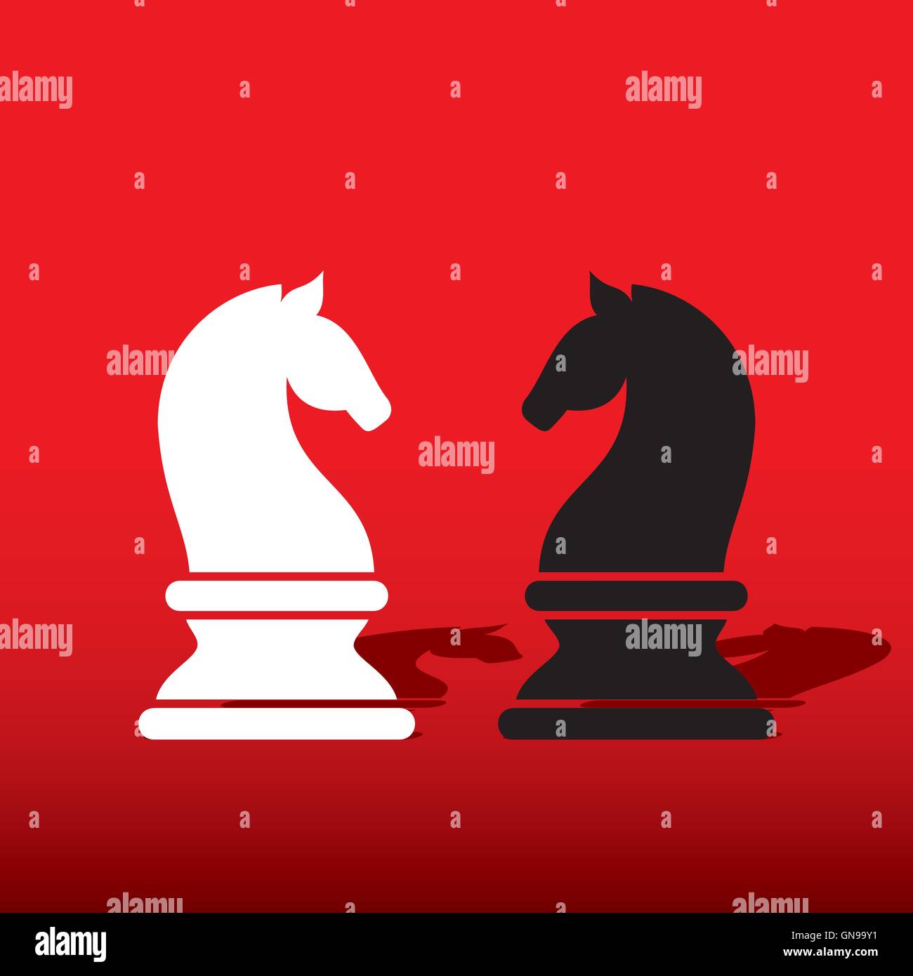 King queen bishop knight Stock Vector Images - Alamy