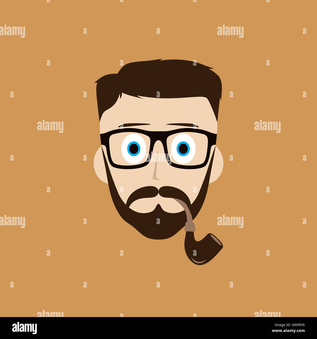 pipe smoker guy Stock Vector Image & Art - Alamy