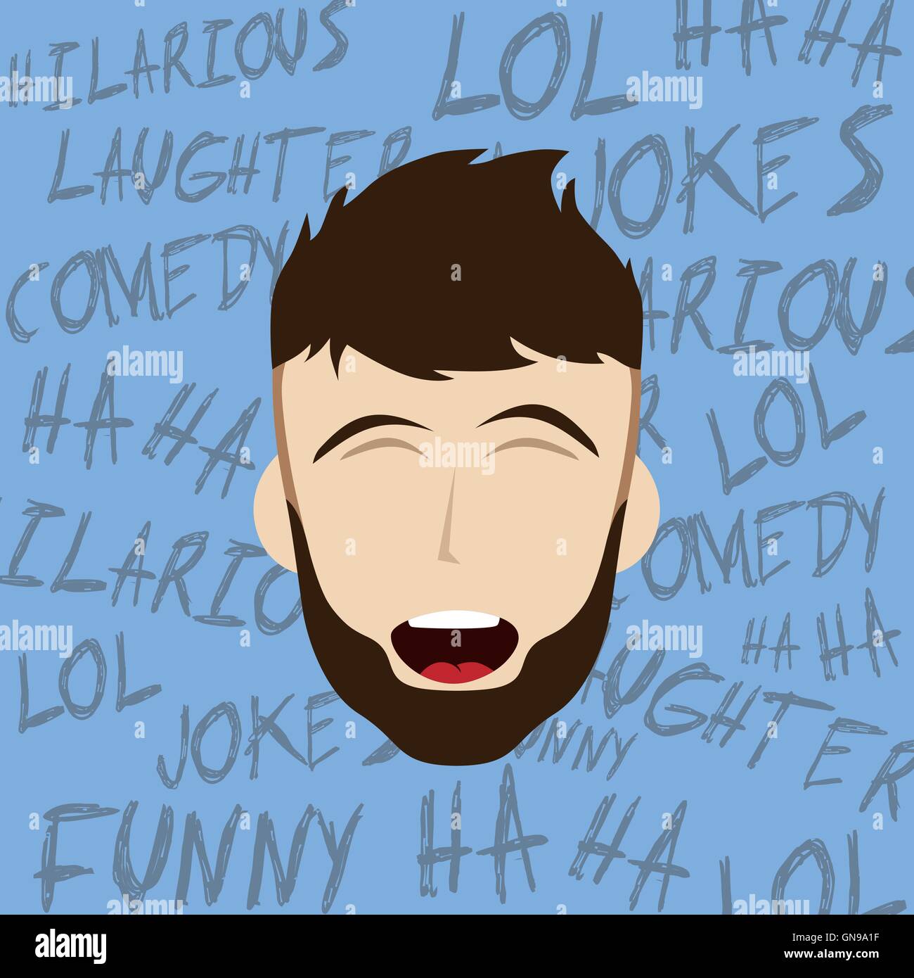 funny laughing guy Stock Vector Image & Art - Alamy