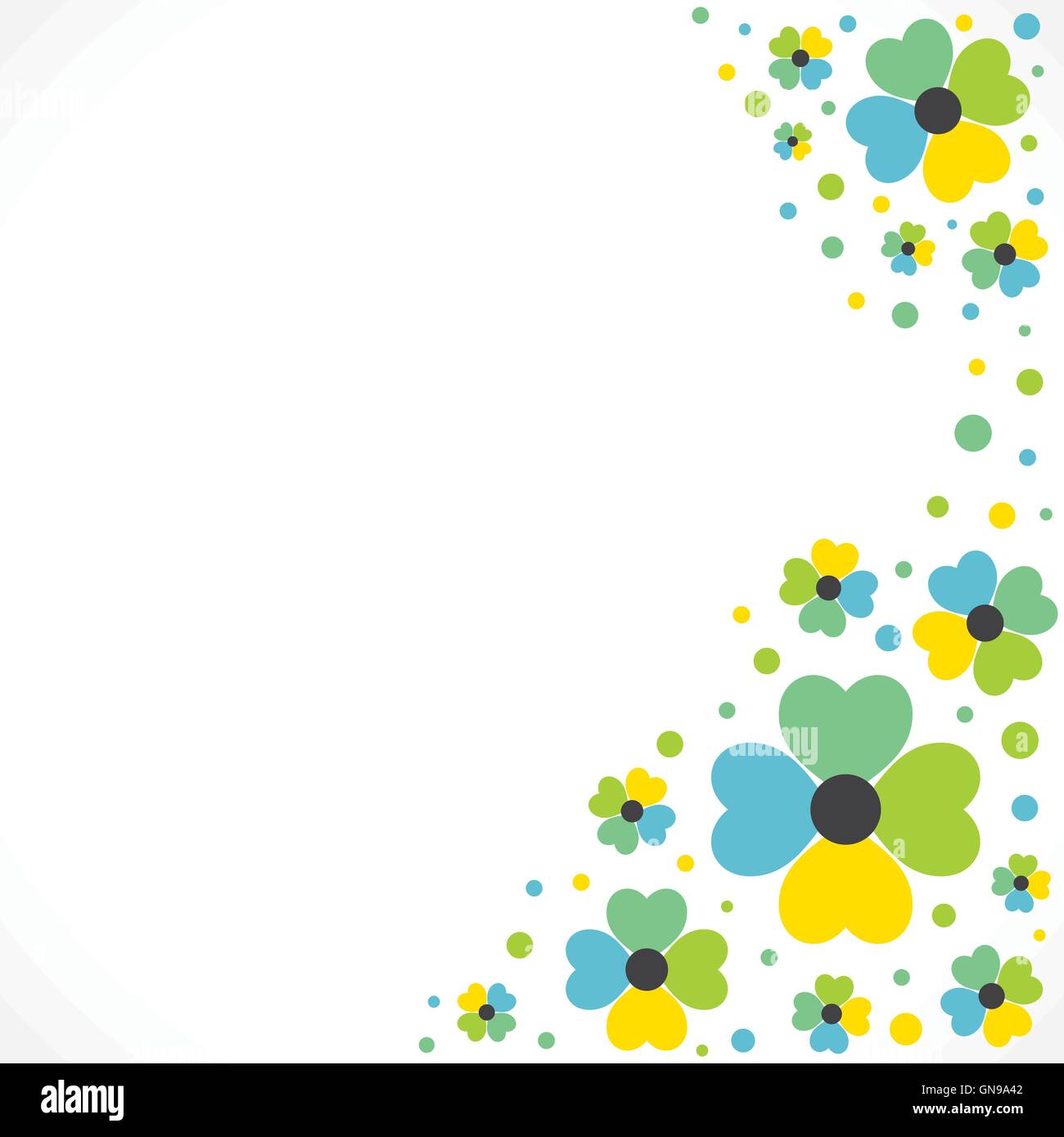 creative flora banner or greeting design vector Stock Vector Image ...