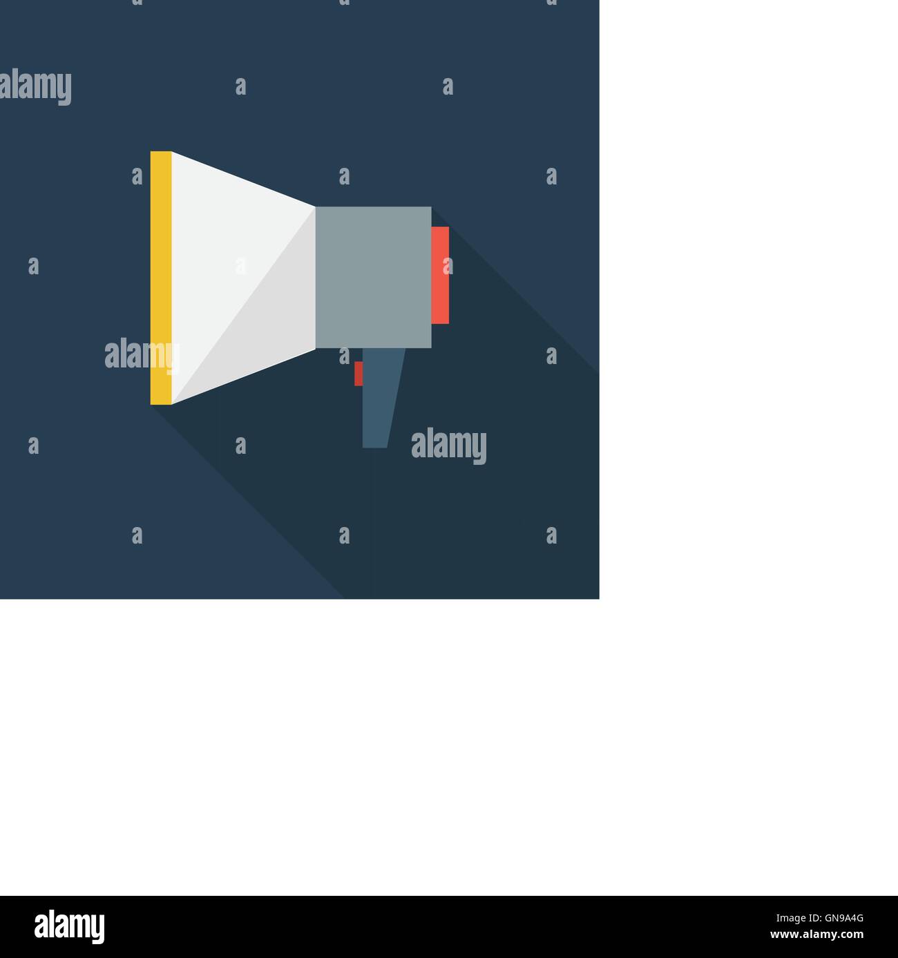 Mouthpiece icon , Flat design style, vector illustration. long s Stock ...