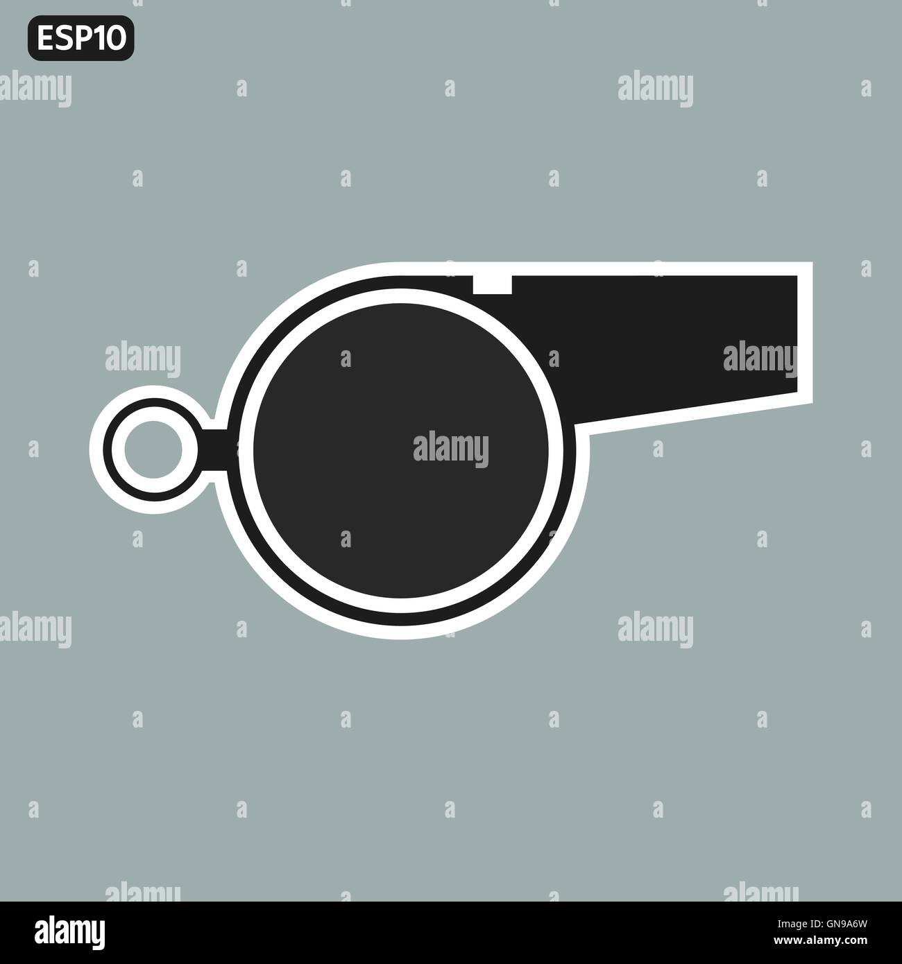 whistle vector icon illustration Stock Vector Image & Art - Alamy