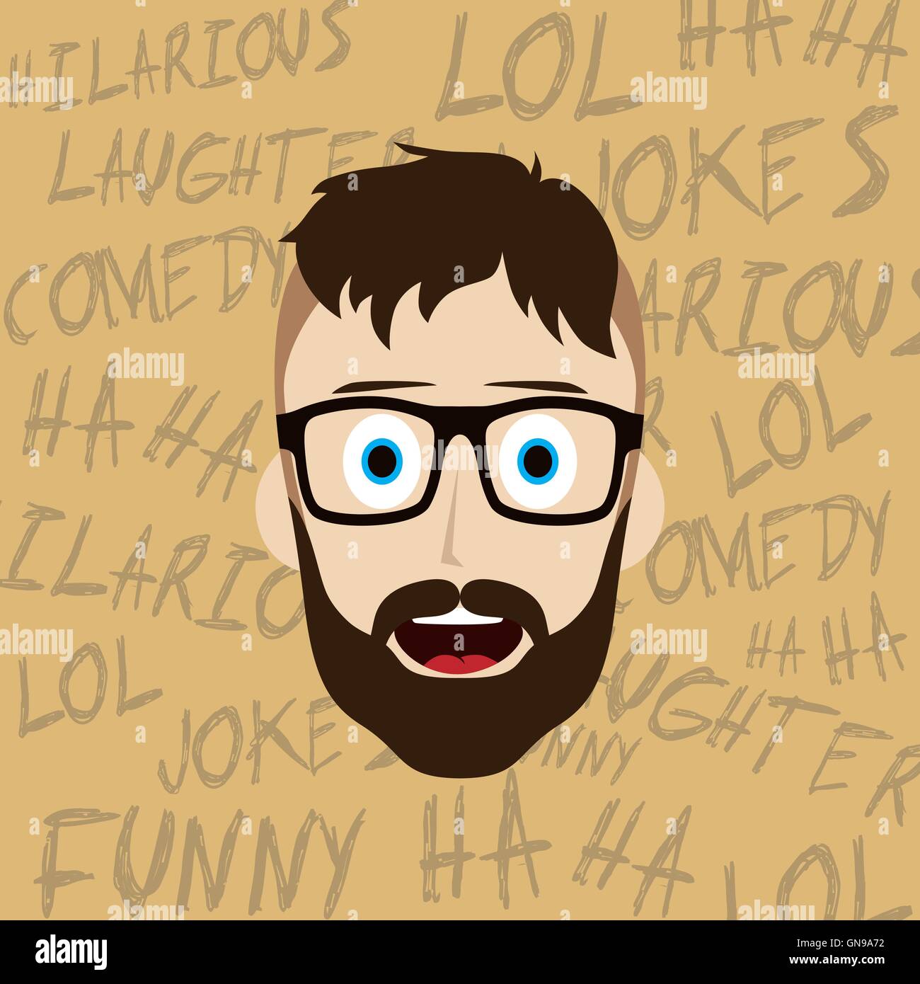 Audience laughing Stock Vector Images - Alamy