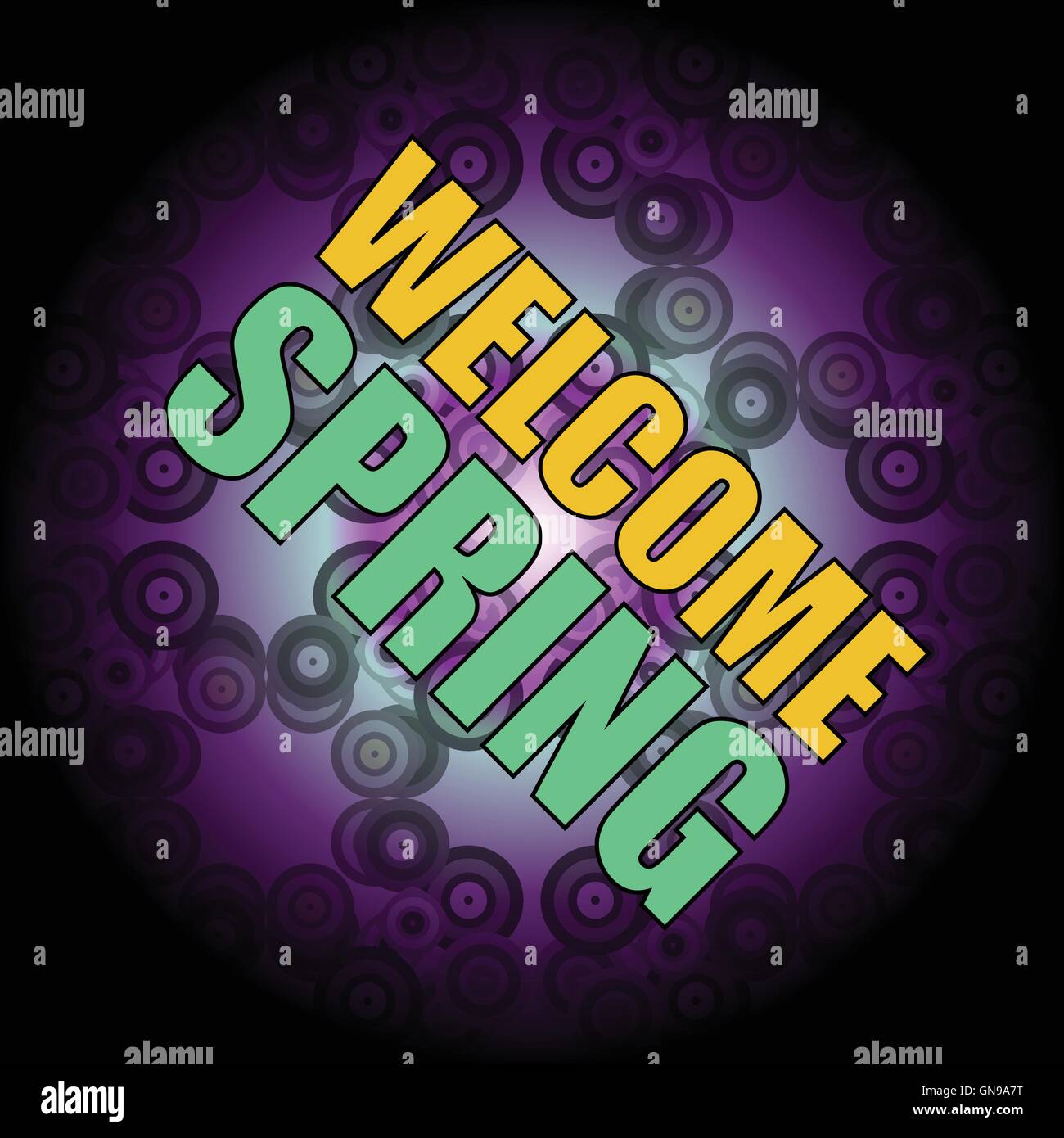 Welcome Spring Holiday Card. Welcome Spring Vector. Love background ...