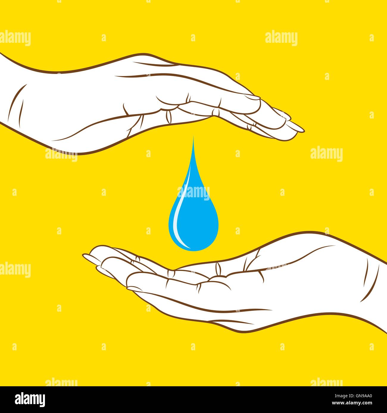 creative save water concept design Stock Vector Image & Art - Alamy