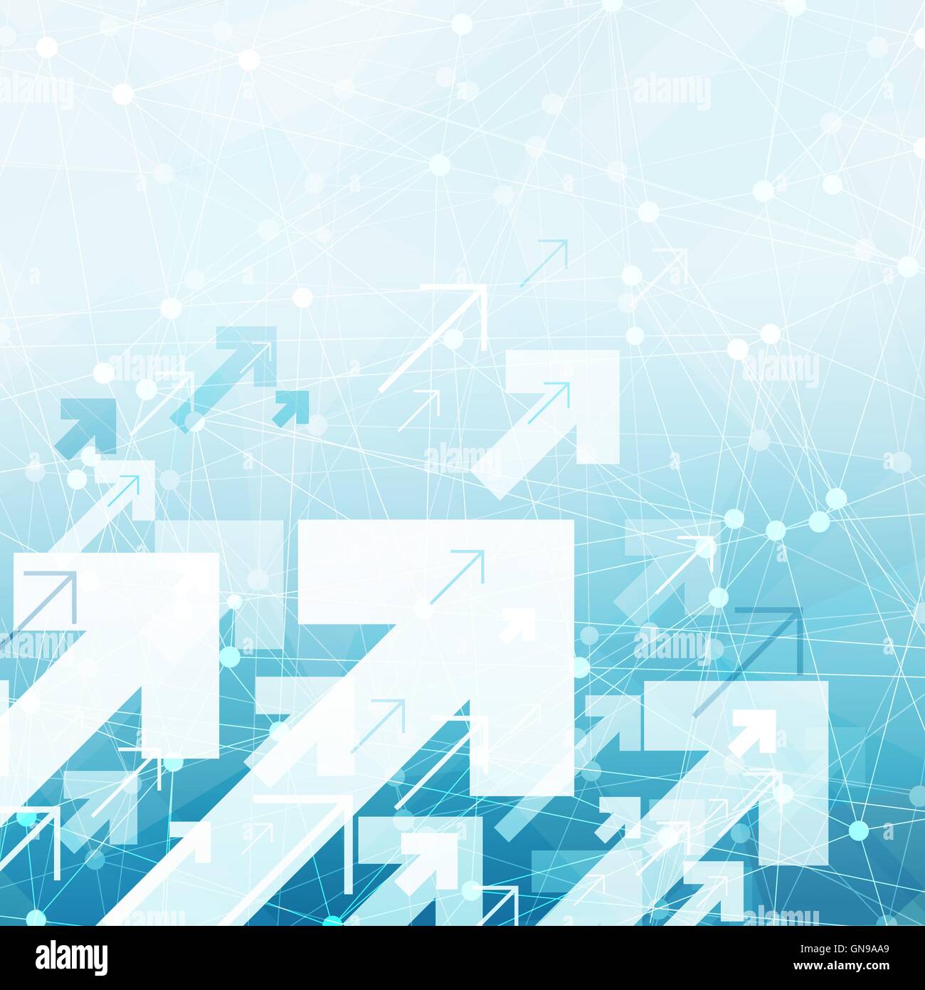 Blue Arrows Up. Motion Up. Successful Concept Cover Design. Good Stock ...