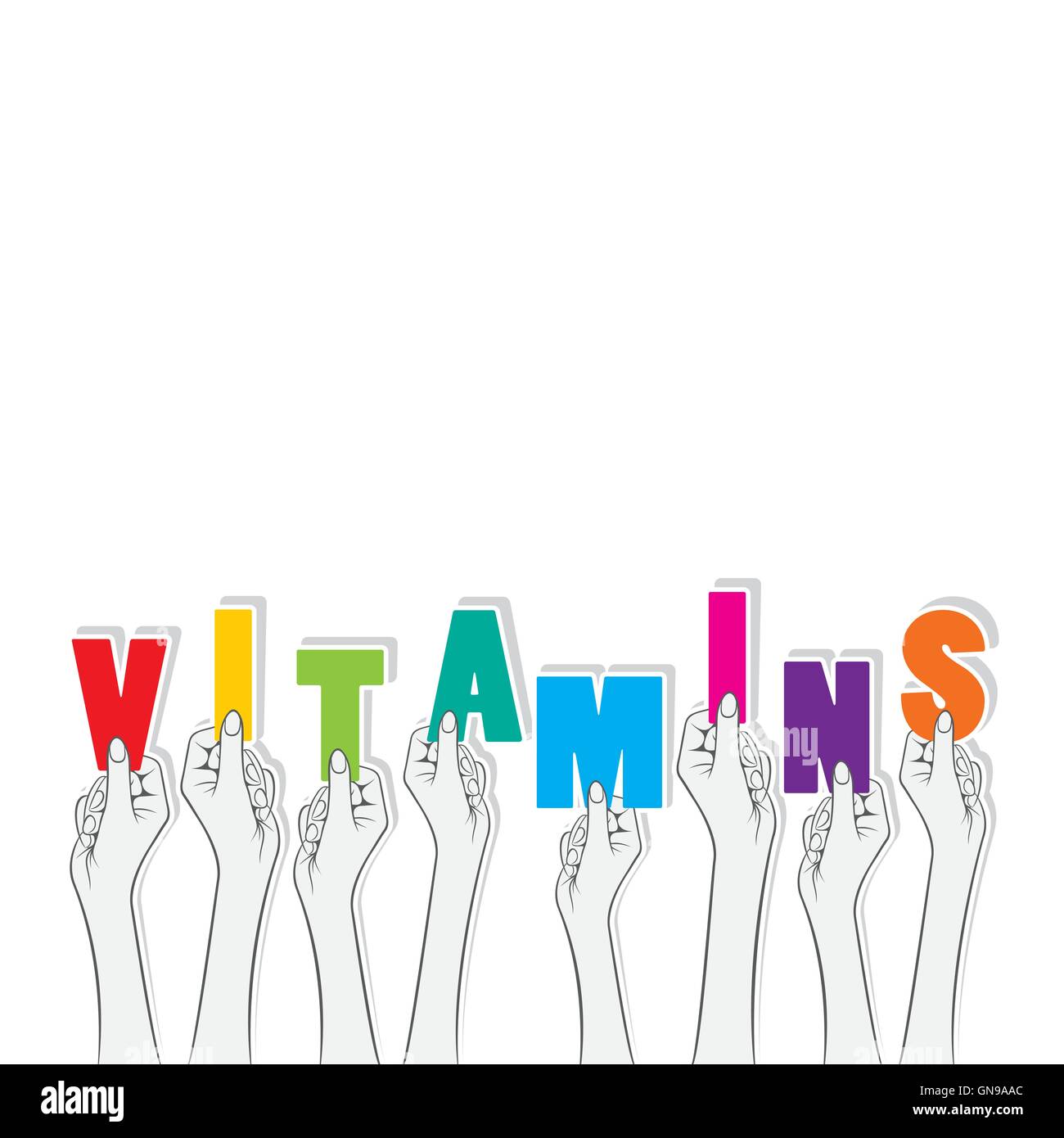 Vitamins tree Stock Vector Images - Alamy